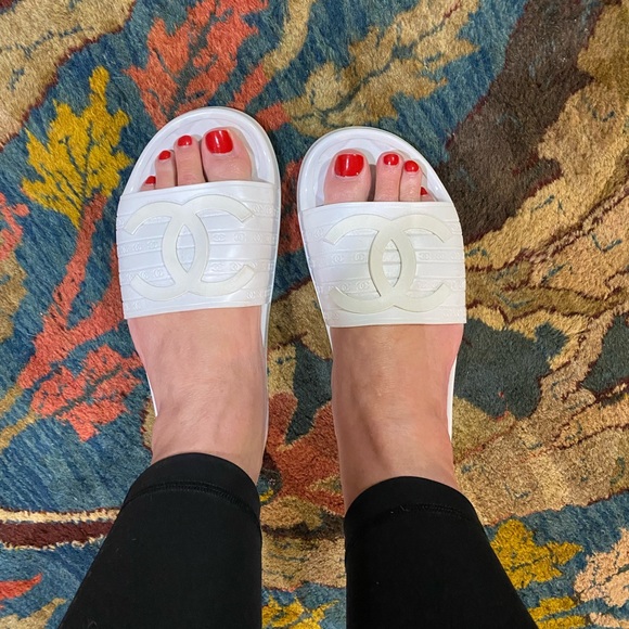 CHANEL | Shoes | Authentic Chanel Pool Slide | Poshmark